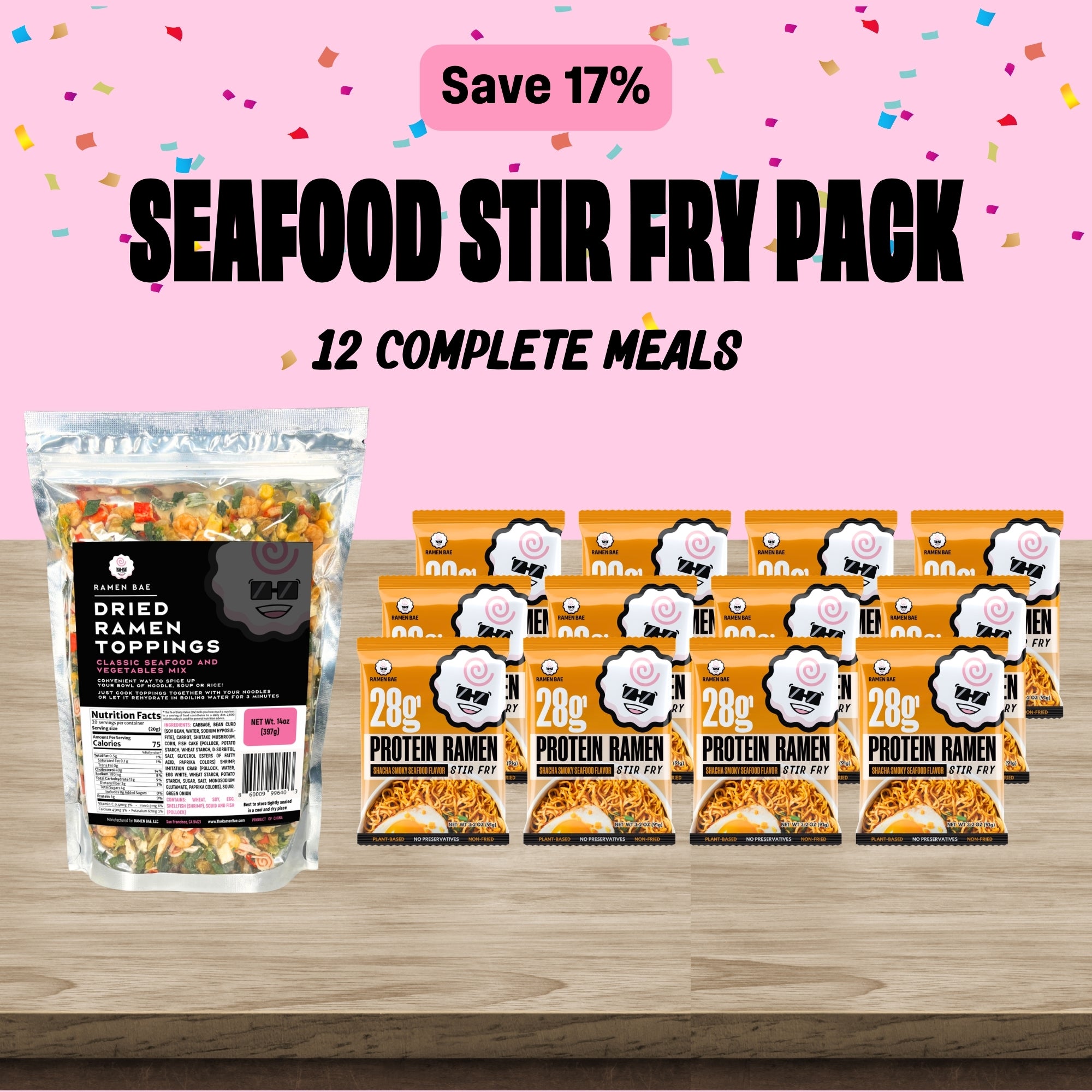 Seafood Stir Fry Pack - The Ramen Bae