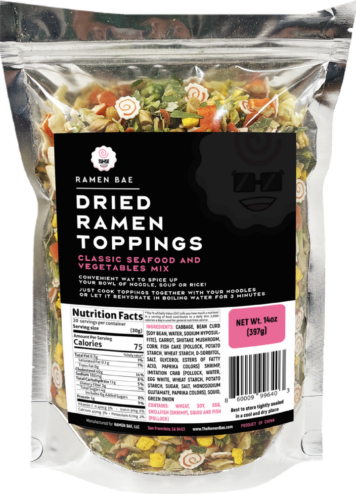 Ramen Bae Company: The Dried Ramen Toppings Store.