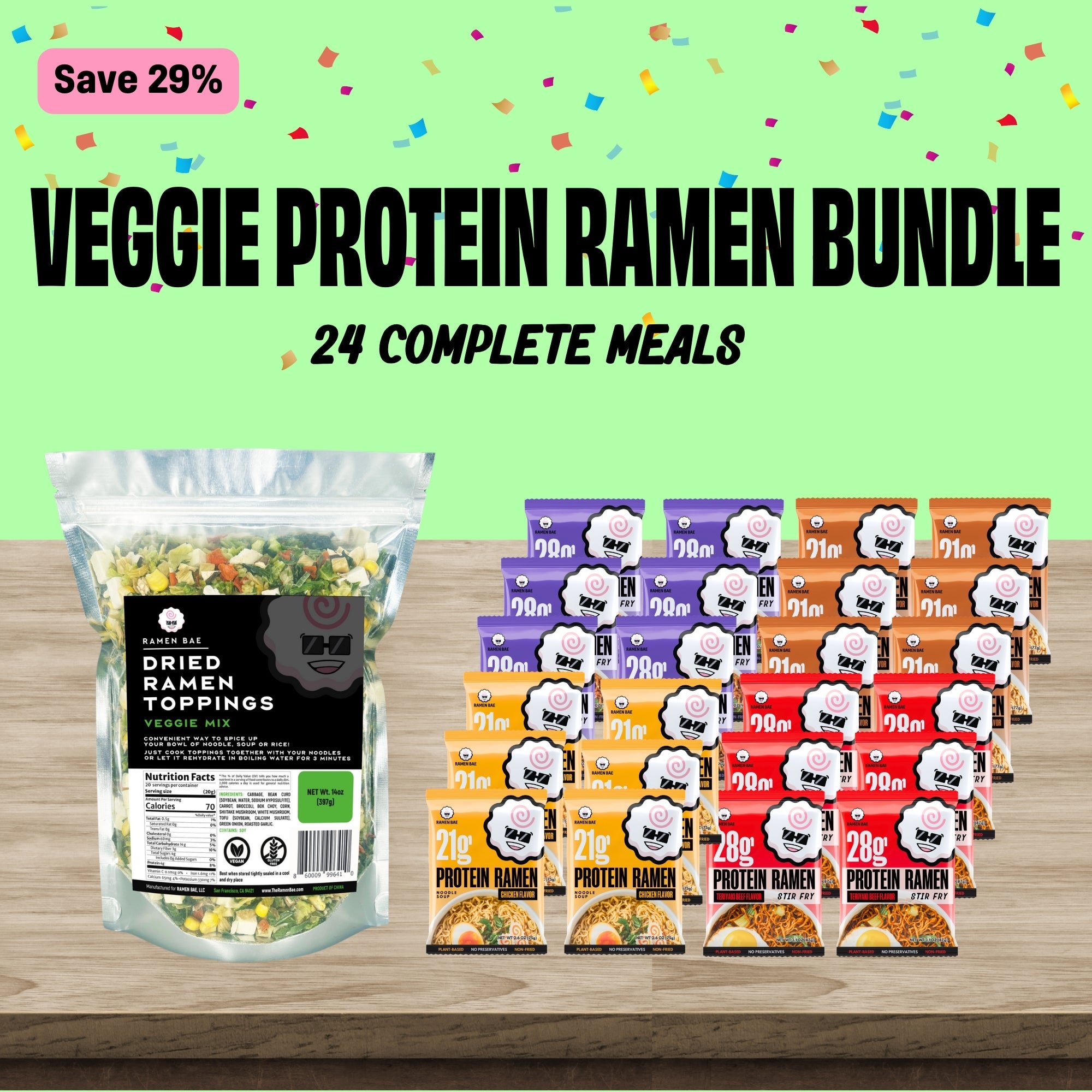 Veggie Protein Ramen Bundle - The Ramen Bae