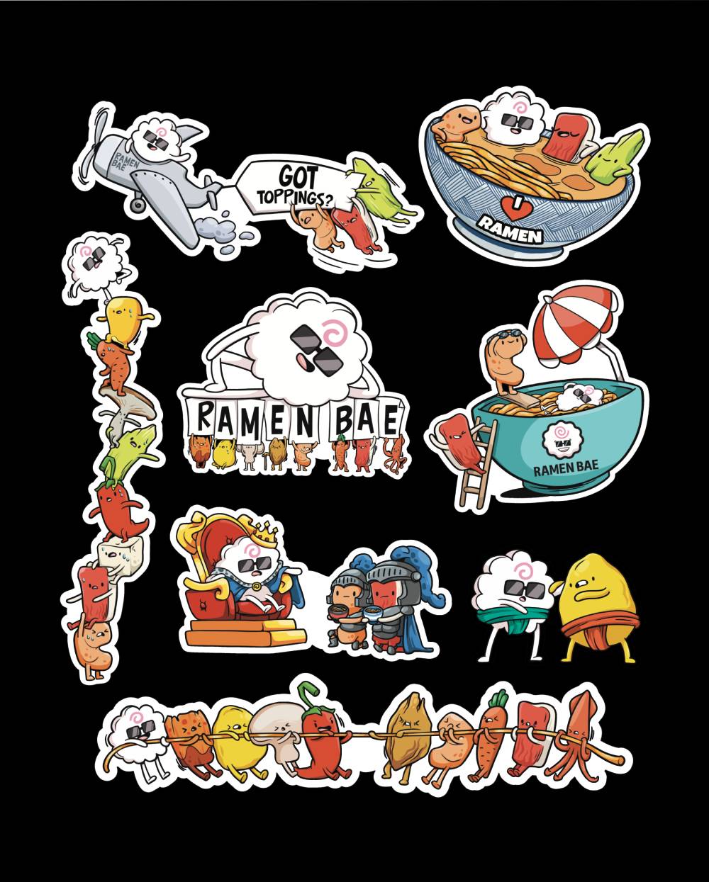 Ultimate Sticker Sheet - The Ramen Bae